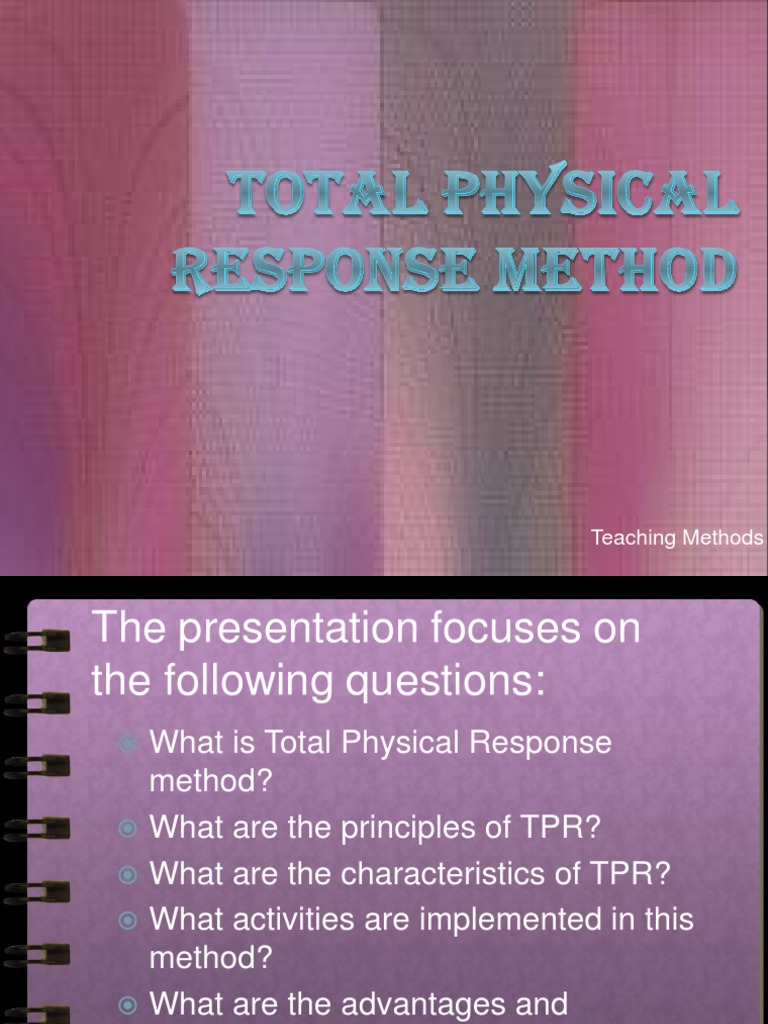 Total Physical Response Method | Human Communication | Teaching | Free ...