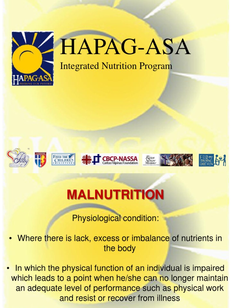 HAPAG-ASA Orientation.pptx | Malnutrition | Nutrition