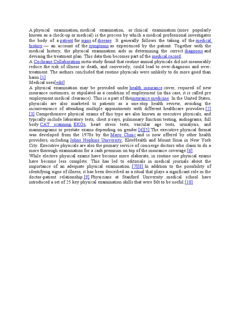 Fizikal | PDF | Physical Examination | Test (Assessment)