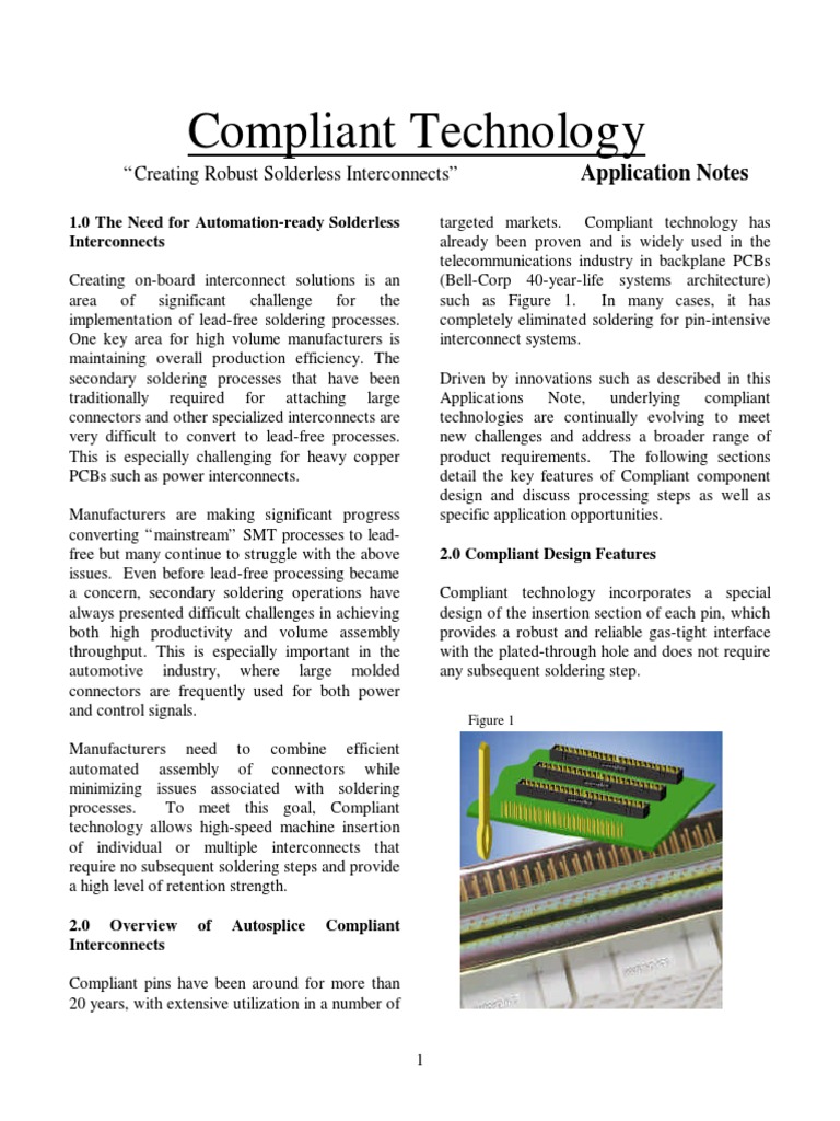 Autosplice CompliantAppNotes PDF | PDF | Electrical Connector | Printed ...