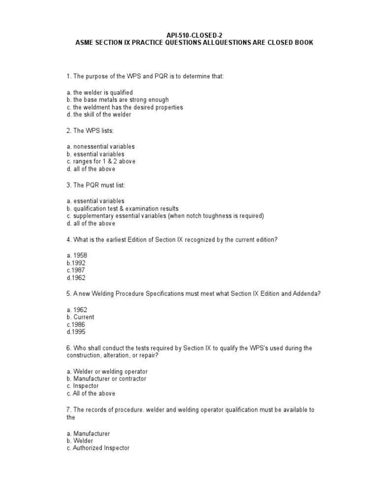 API 510 Closed 2 | PDF