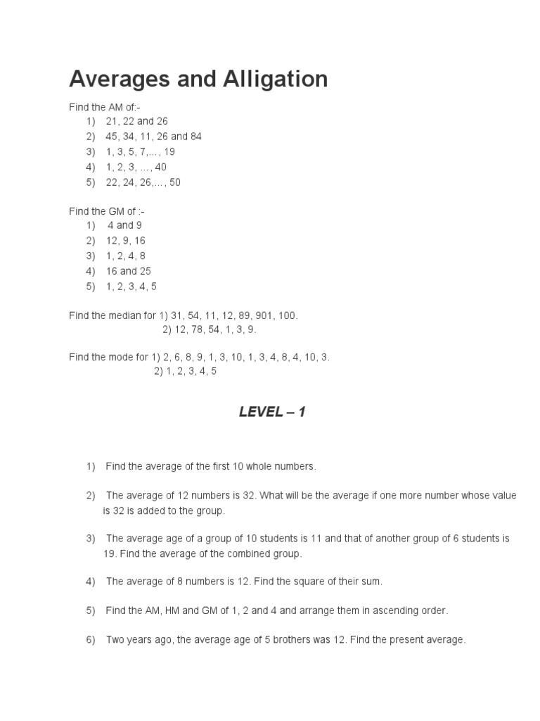 Aptitude C-CAT Ques Part-1 PDF | PDF | Multiplication | Arithmetic