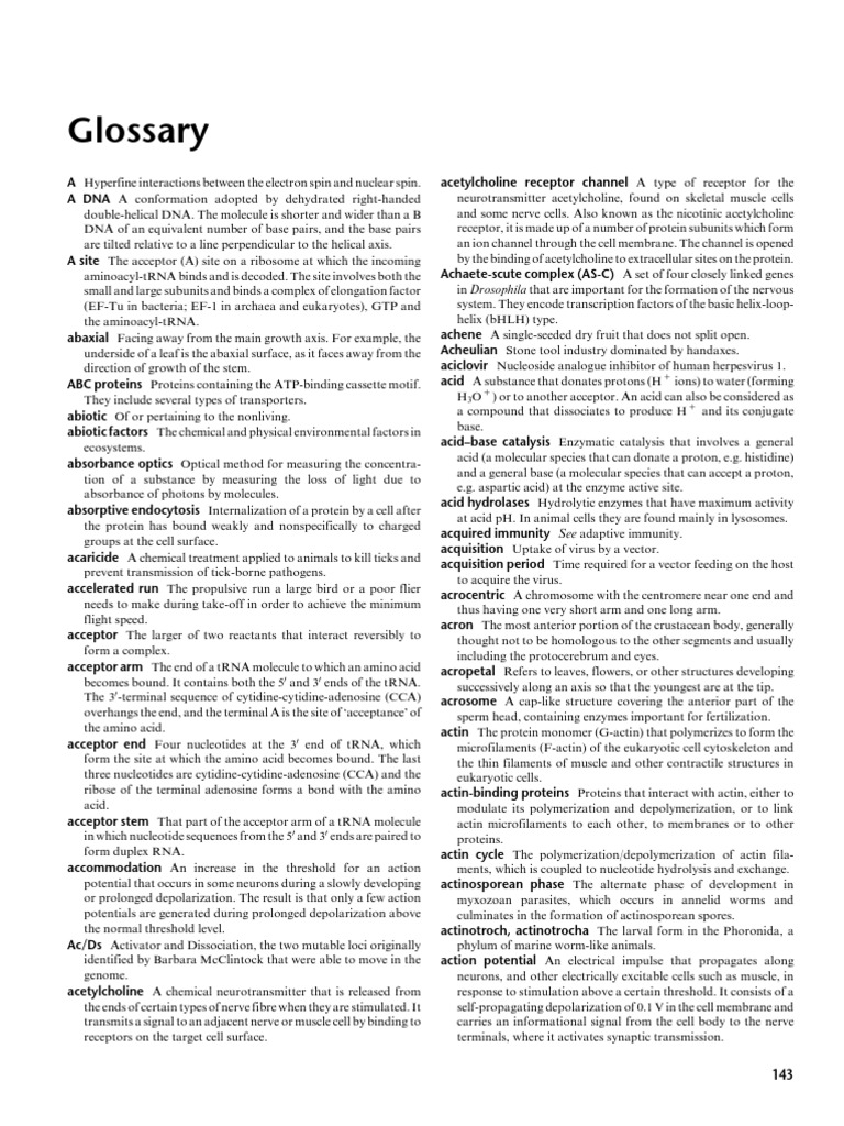Life Science Terminology Glossary | PDF | Antigen | Immune System