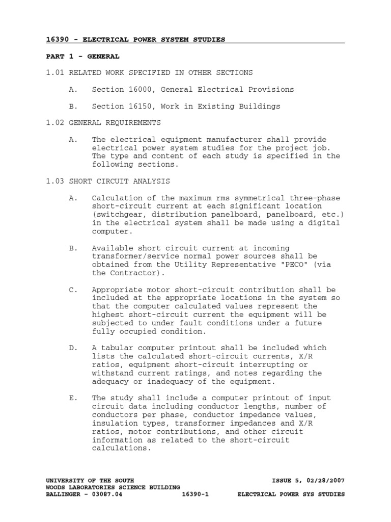 Electrical Power System Studies PDF | PDF | Power (Physics) | Electricity