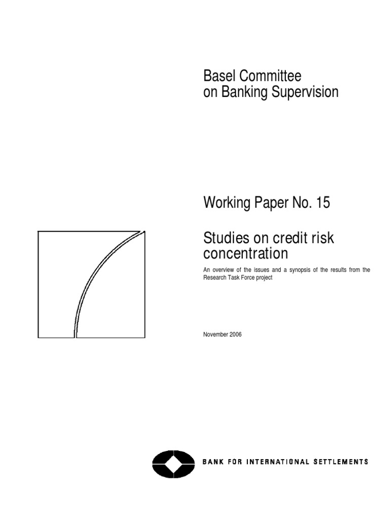 Bcbs - Credit Concentration Risk | PDF | Value At Risk | Basel Ii