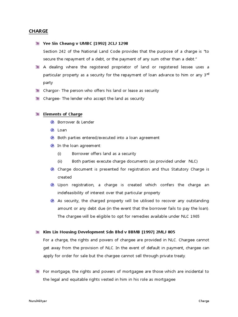 CHARGE | PDF | Security Interest | Mortgage Law