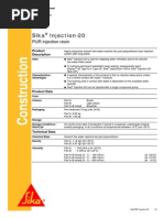 Sika® Injection-201 IN: Product Data Sheet | PDF | Viscosity | Pump