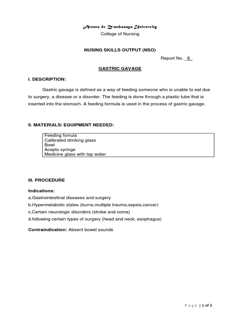 Nusing Skills Output (Nso) | PDF | Medicine | Clinical Medicine