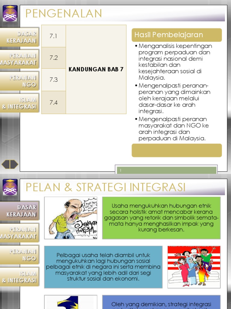 Kepentingan Perpaduan Integrasi Nasional Demi Kestabilan Kesejahteraan ...