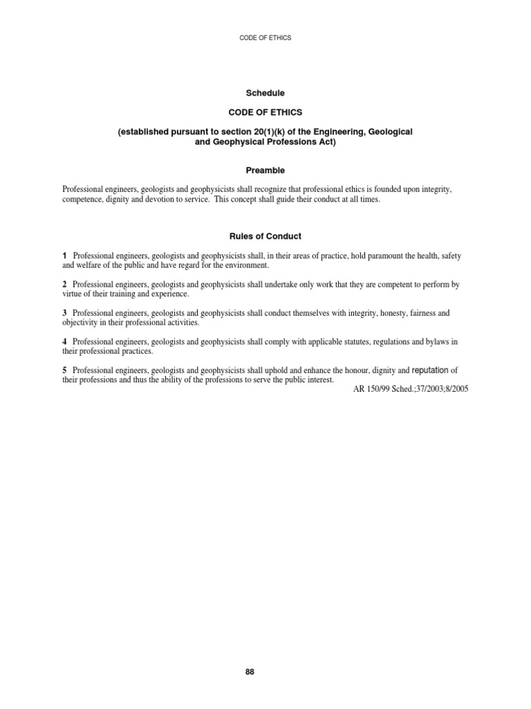 Code of Ethics 2010 PDF | PDF | Science & Mathematics
