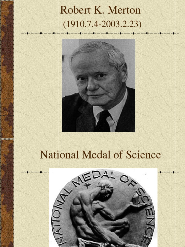 Robert K. Merton | PDF | Inquiry | Sociology