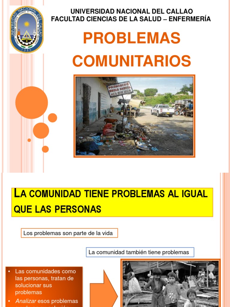 Problemas Comunitarios | Bienestar | Sicología y ciencia cognitiva ...