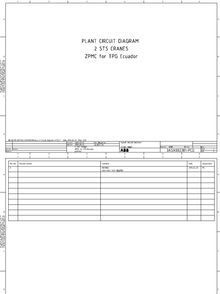 Plant Circuit Diagram 3ASX002381-PCD Rev A PDF | PDF