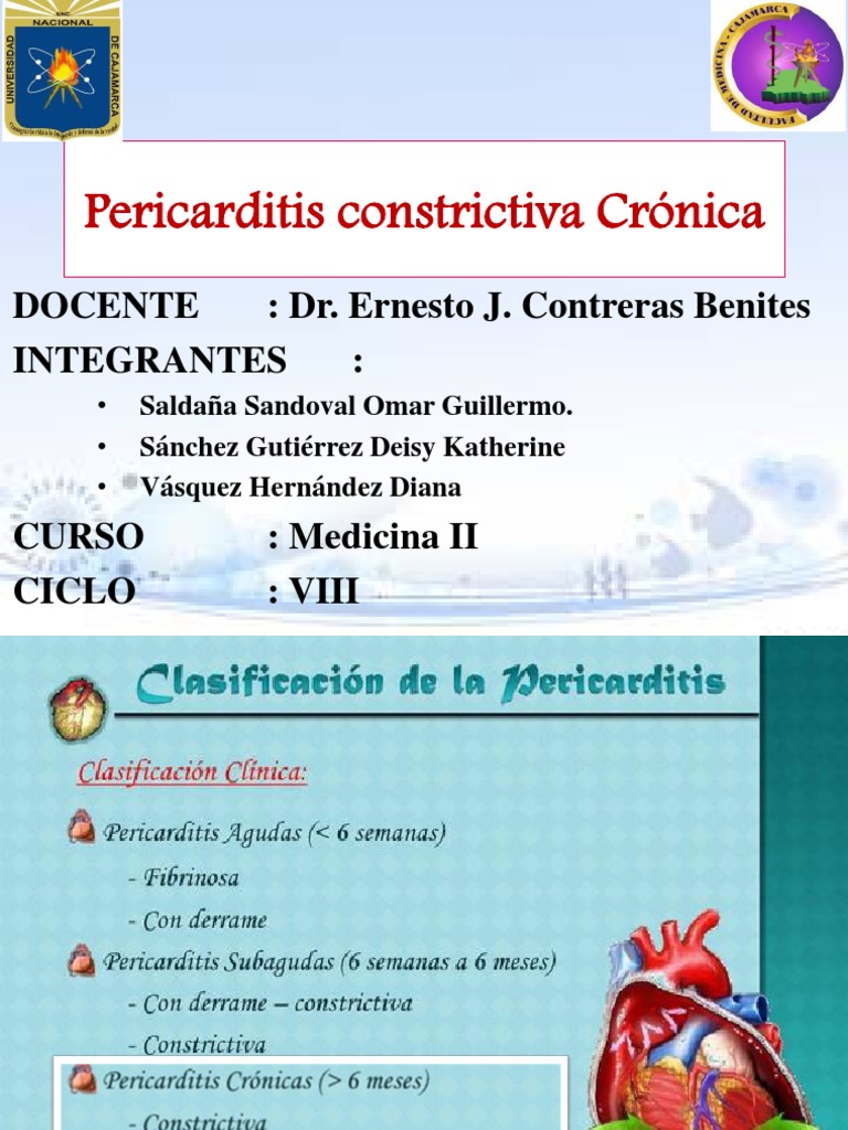 Pericarditis Constrictiva Crónica: Diagnóstico y Tratamiento | PDF | Insuficiencia cardíaca ...