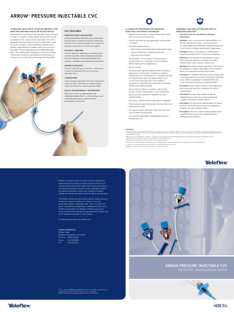 CVC Pressure Injectable Poster PDF | PDF | Medicine | Clinical Medicine