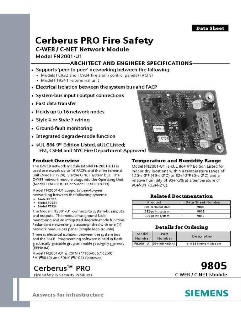 Cerberus Pro Network Interface | PDF | Cable | Computer Engineering