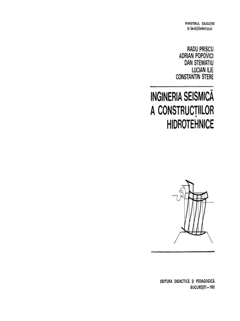 Ingineria Seismica A Constructiilor Hidrotehnice Radu Priscu Adrian ...