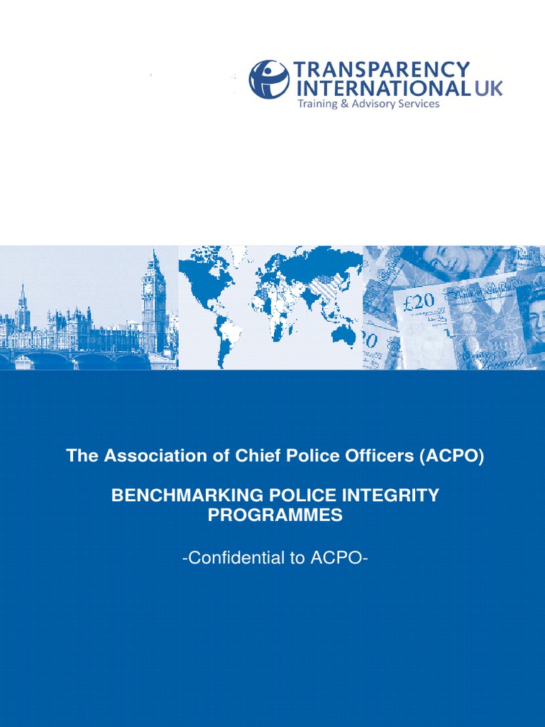 Benchmarking Police Integrity Programmes | PDF | Governance | Corporate ...