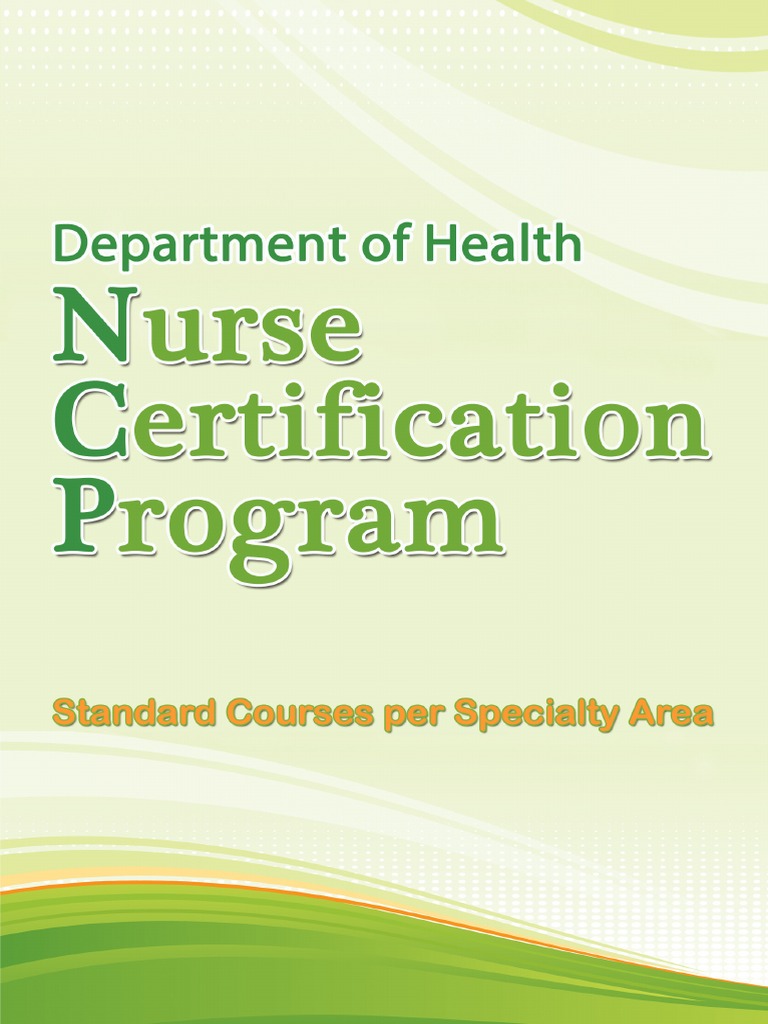 DOH Nurse Certification Program Standard | PDF | Nephrology | Nursing