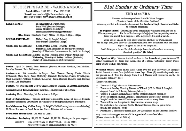 31st Sunday in Ordinary Time | Mass (Liturgy) | Liturgy