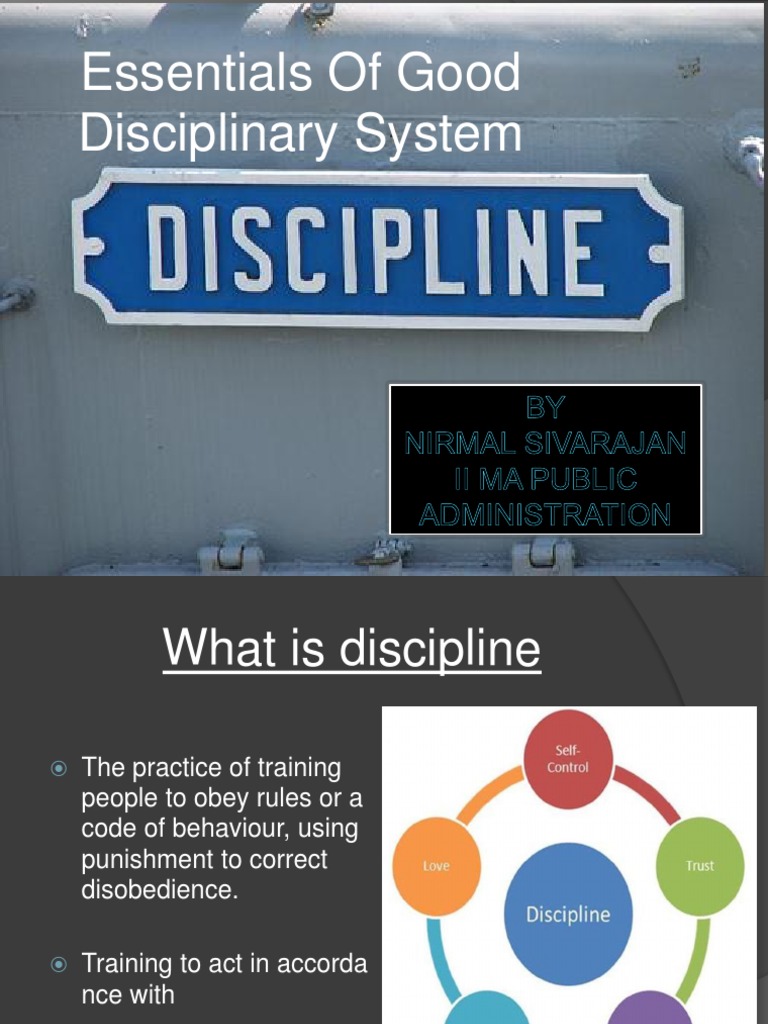 Essentials of A Good Disciplinary System | PDF | Punishments | Crime ...