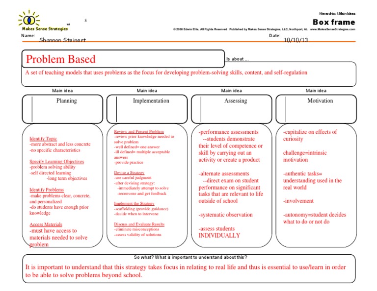 Problem Based Matrix | PDF