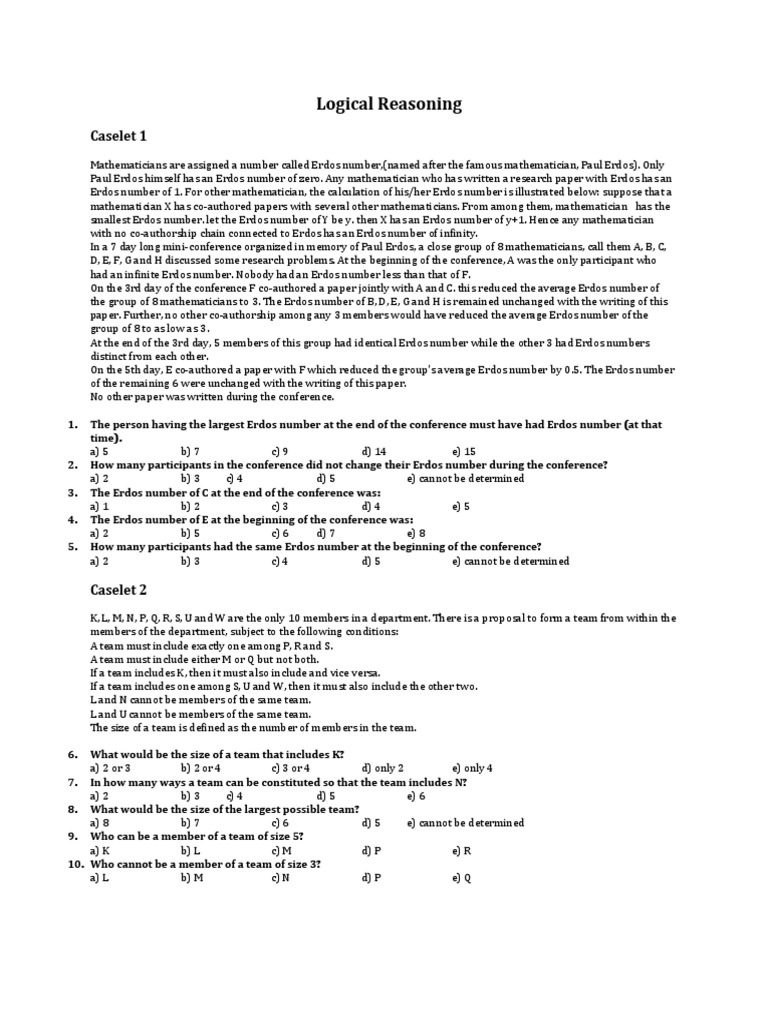 Erdos Number | Logic | Physics & Mathematics