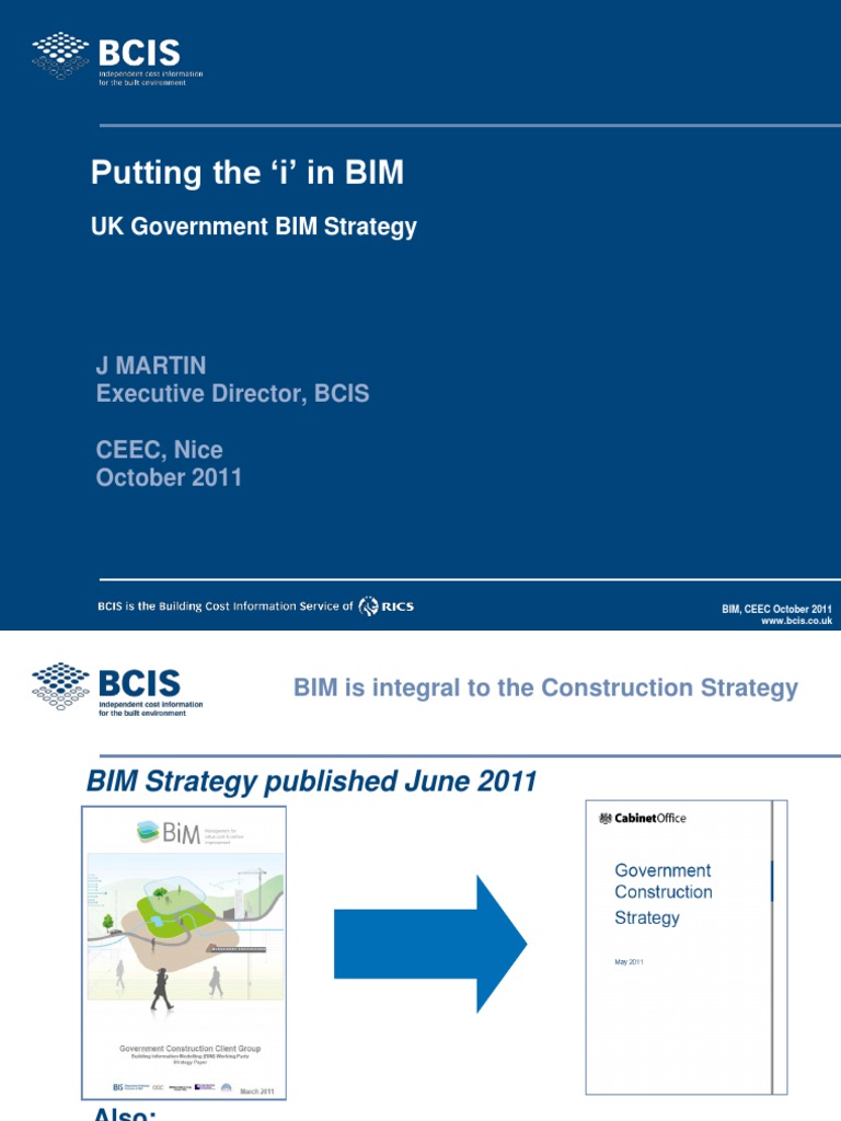 Putting The I in BIM: UK Government BIM Strategy | PDF | Building ...