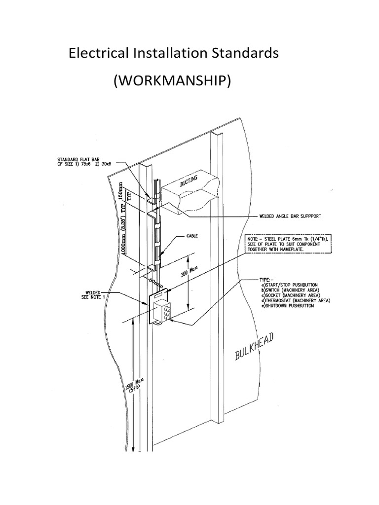 Electrical Installation Standards.docx | Electrical Wiring ...