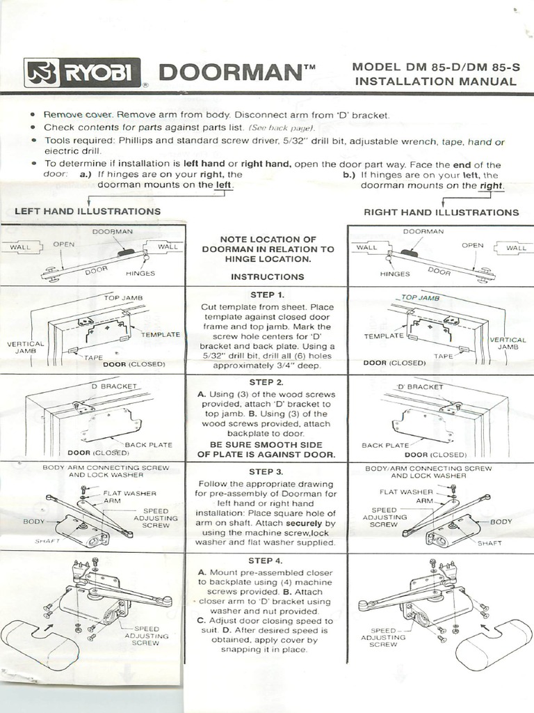 Ryobi Doorman Installation Instructions - 2013 - 10 - 31 - 21 - 19 - 59 ...