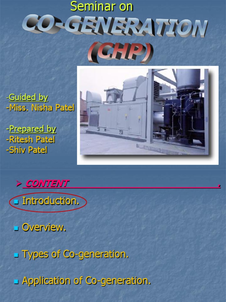 Understanding Co-Generation Systems | PDF | Cogeneration | Gas Turbine