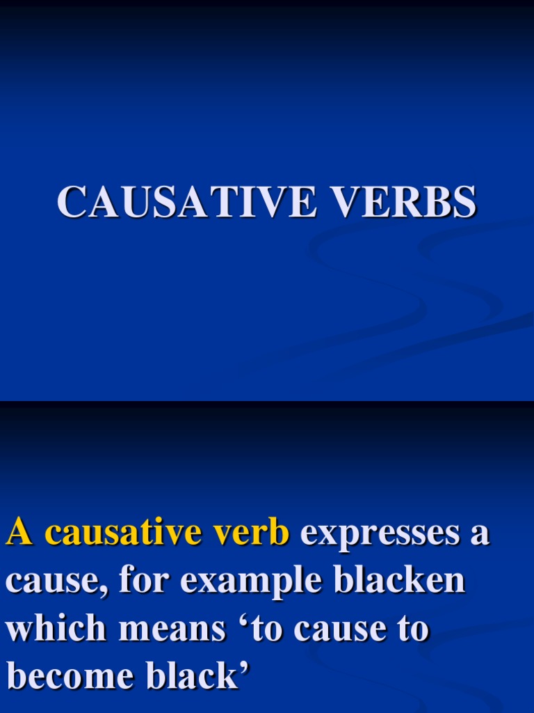 Understanding Causative Verbs: Strategies, Structures, and Examples ...