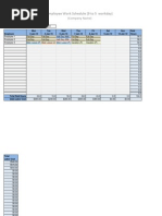 DCF Work Calendar Form CF-ES 3007 | PDF