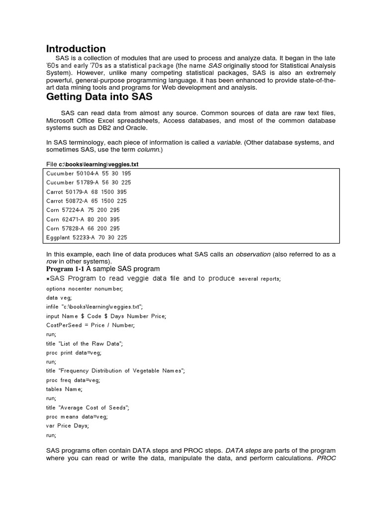 26 Run Cody | PDF | Sas (Software) | Variable (Computer Science)
