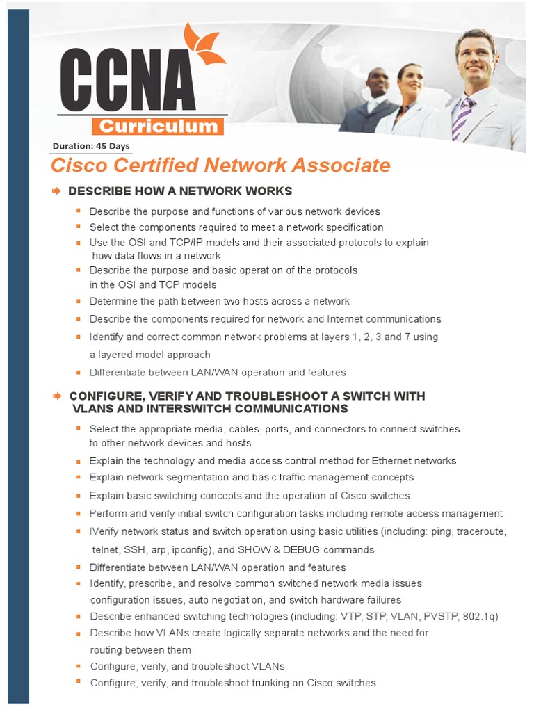 Cisco Certified Network Associate: Curriculum | PDF | Network Switch ...