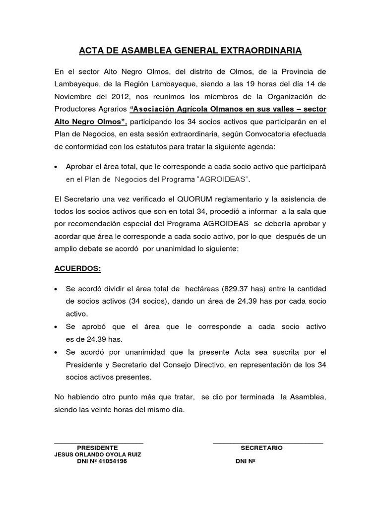 Acta de Asamblea General Extraordinaria | Asamblea General de las Naciones Unidas | Política