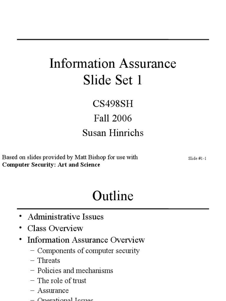Overview of Computer Security | PDF | Computer Security | Security