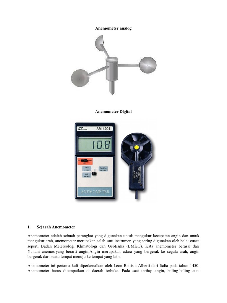 Anemometer Analog | PDF | Hukum | Sains & Matematika