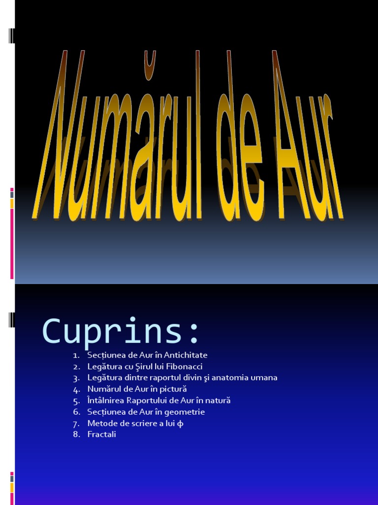 Numarul de Aur | PDF