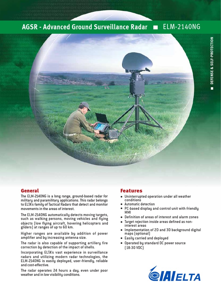AGSR - Advanced Ground Surveillance Radar - ELM-2140NG | PDF | Radar ...