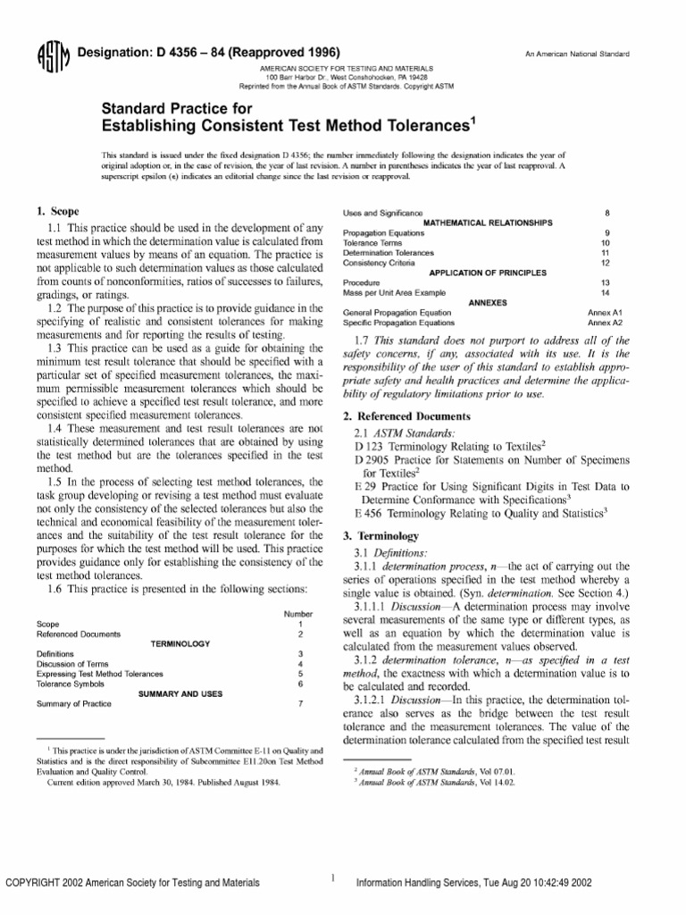 Astmd 4356 PDF | PDF