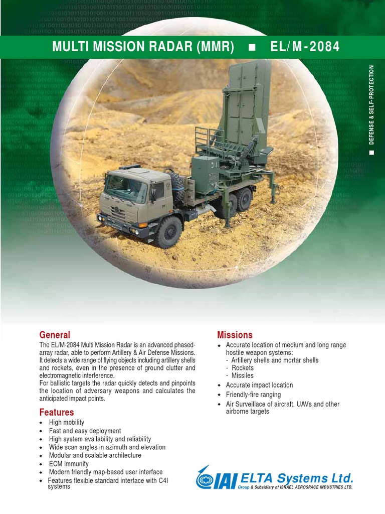 Multi Mission Radar (MMR) - ELM-2084 | PDF | Radar | Artillery