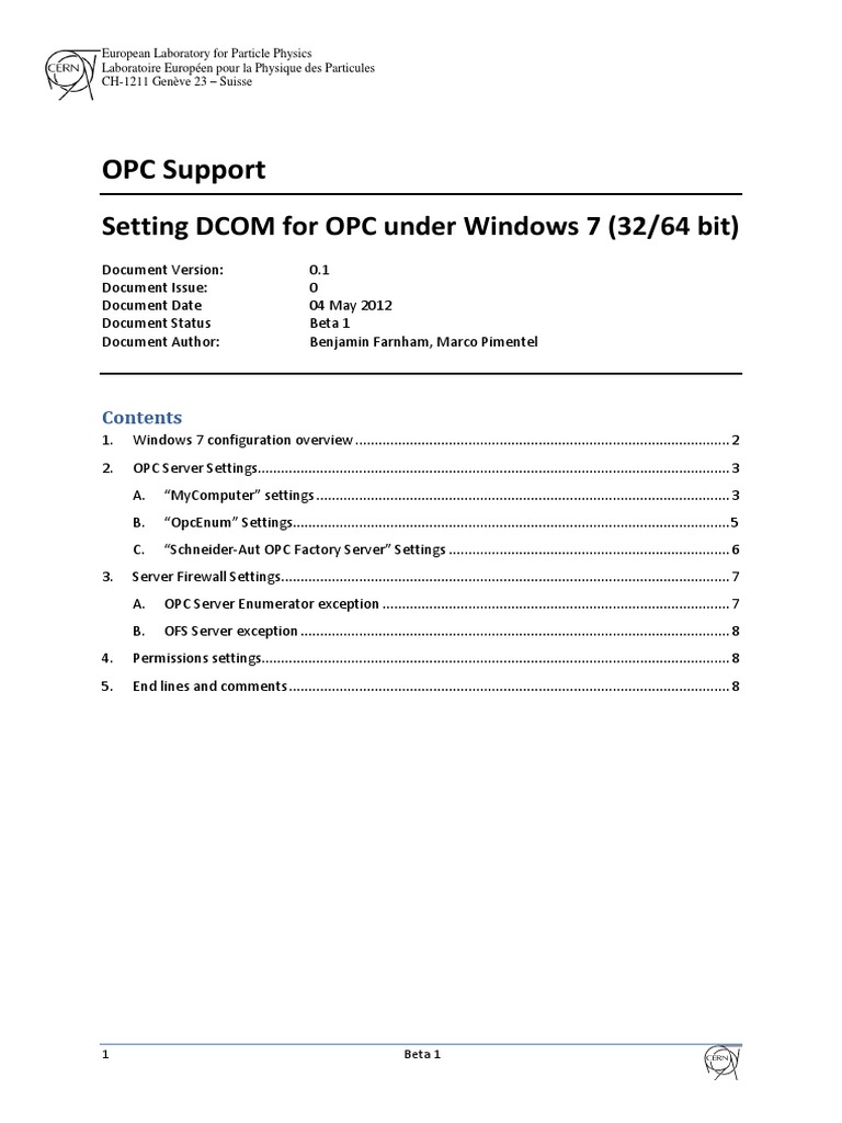 DCOM Config Step by Step Win 7 | Download Free PDF | Component Object Model | Operating System ...