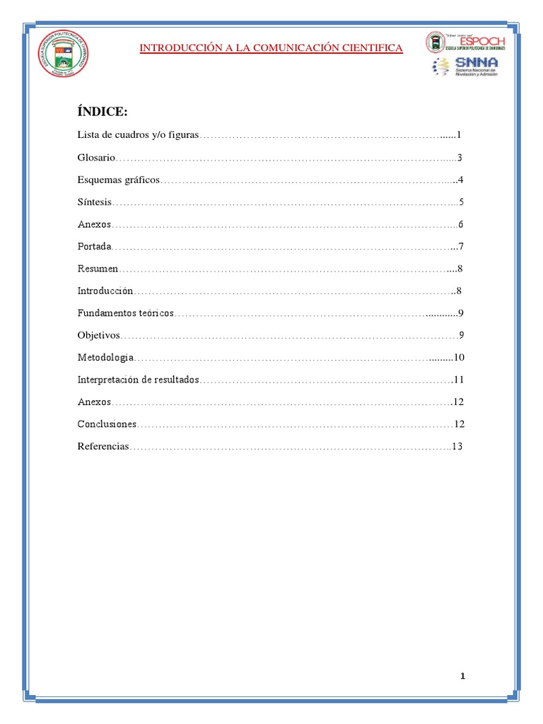 Indice Del Paper Cientifico | Método científico | Petróleo | Prueba ...