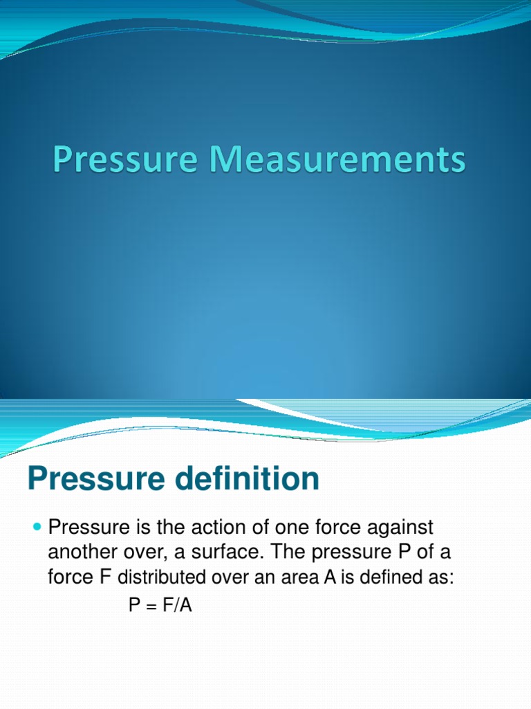 Understanding Pressure Measurement Basics | PDF | Pressure Measurement ...