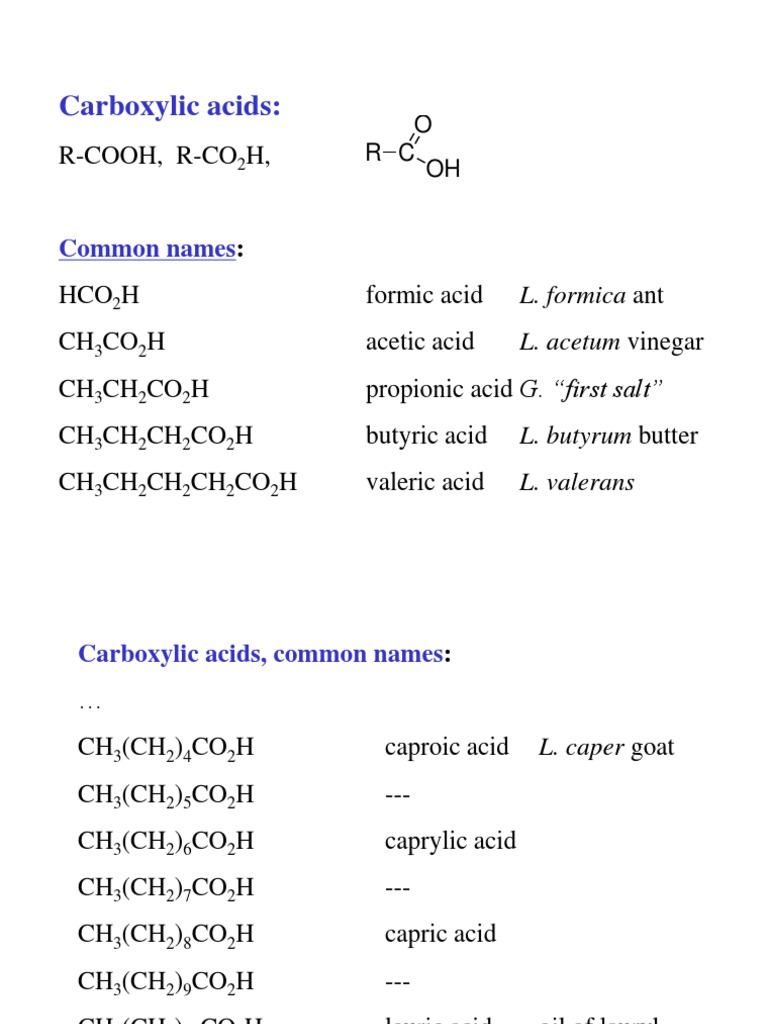 Carboxylic Acids | PDF | Carboxylic Acid | Ester