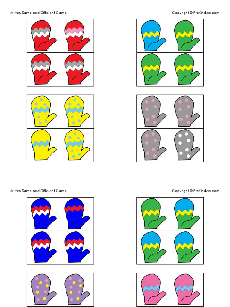 Mitten Same Different | PDF