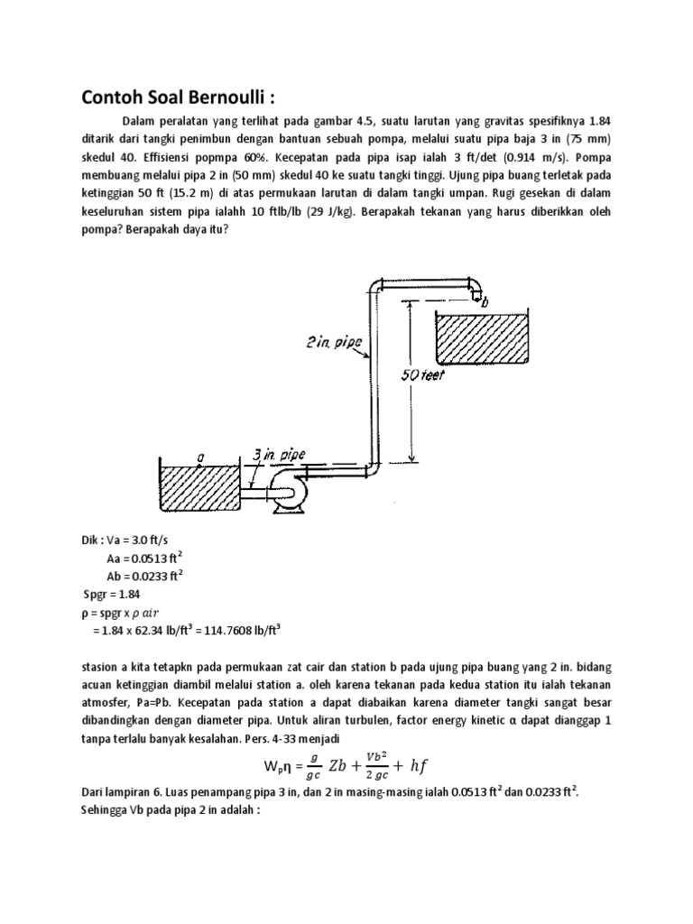 Soal Bernoulli | PDF | Sains & Matematika