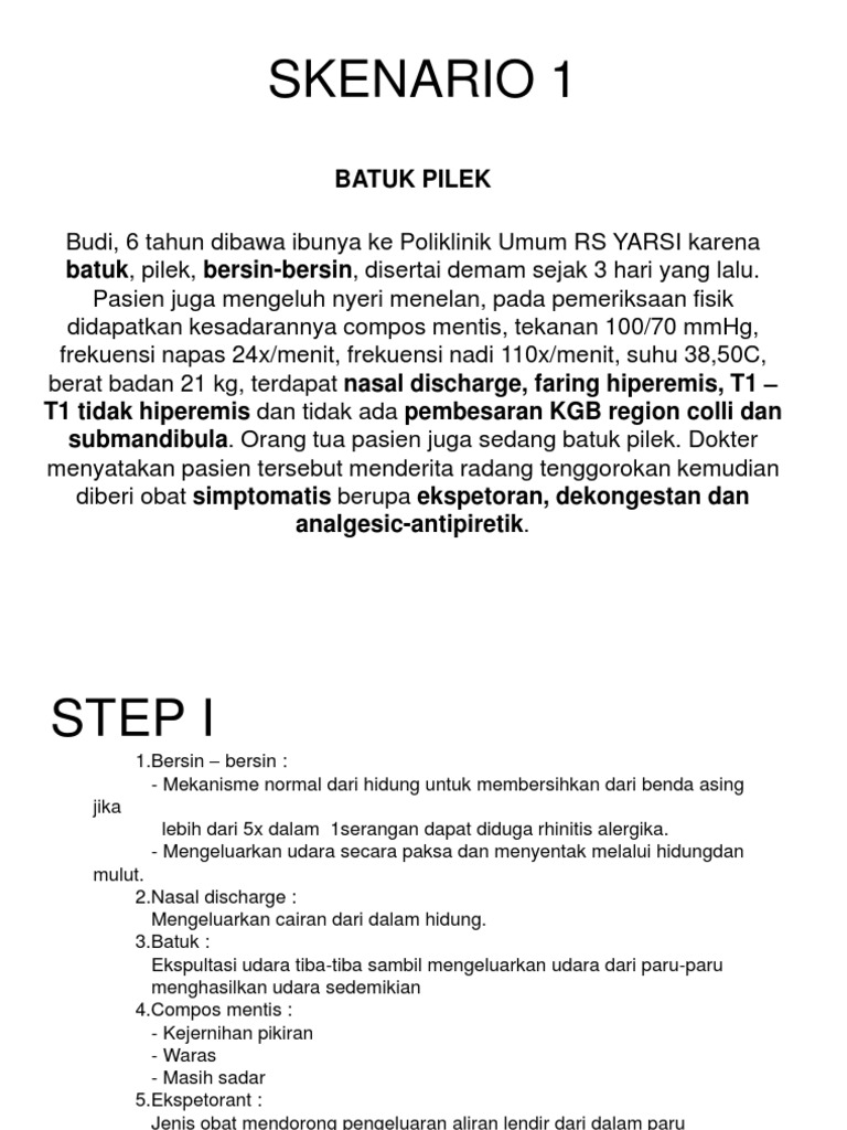 Batuk Pilek | PDF | Sains & Matematika