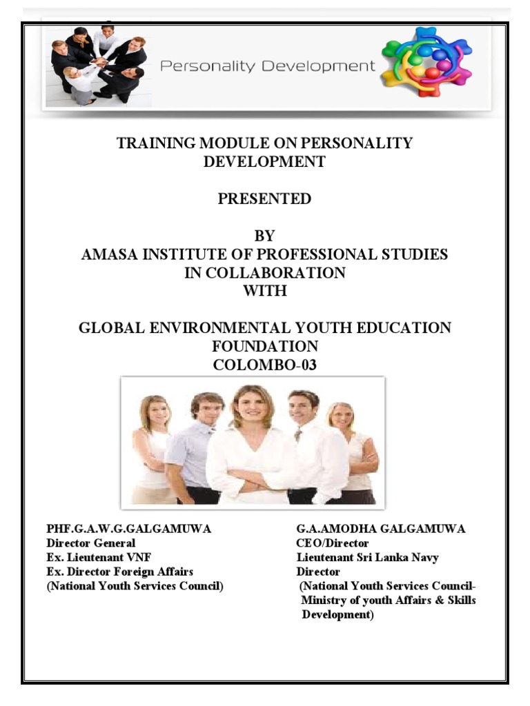 Training Module On Personality Development | PDF | Time Management ...